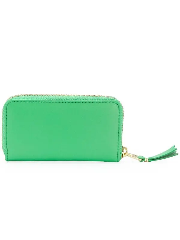 Comme Des Garçons Zip-around Leather Wallet - Green