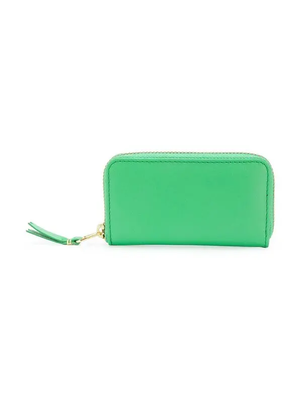 Comme Des Garçons Zip-around Leather Wallet With Tassel Detail