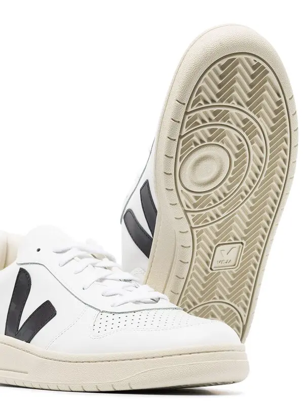 VEJA V-10 Leather Sneakers - White