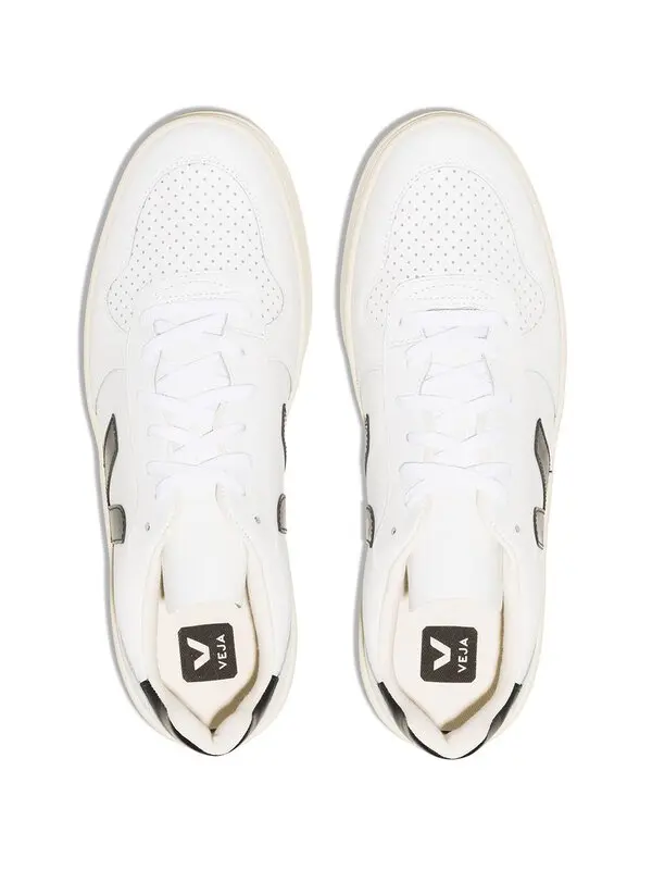 VEJA V-10 Leather Sneakers - White