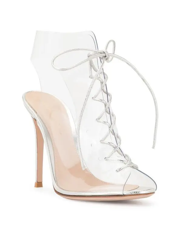 GIANVITO ROSSI Tone Leather Helmut Lace-up Boots