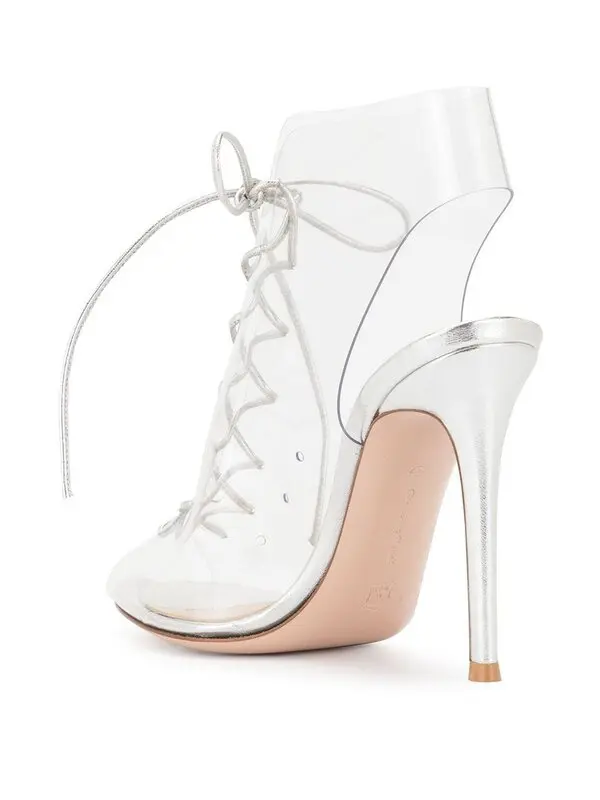 GIANVITO ROSSI Tone Leather Helmut Lace-up Boots