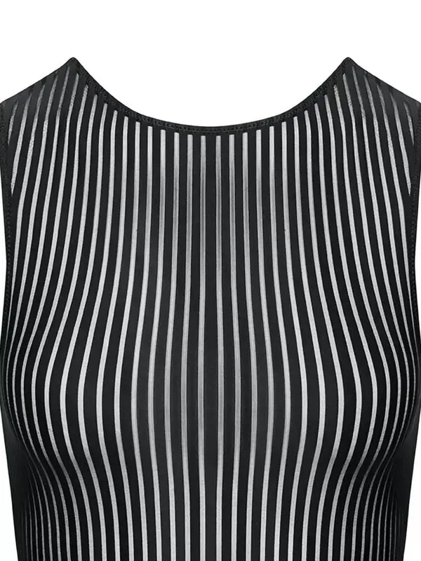 MAISON CLOSE Striped-pattern Thong