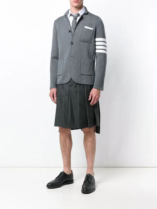 Thom Browne Classic-rise Pleated Skirt - Grey