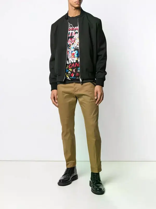 Dsquared2 Art Print Bomber Jacket