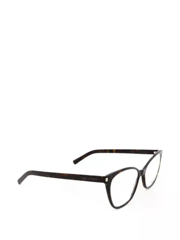 Saint Laurent Tortoiseshell Acetate Glasses - Brown