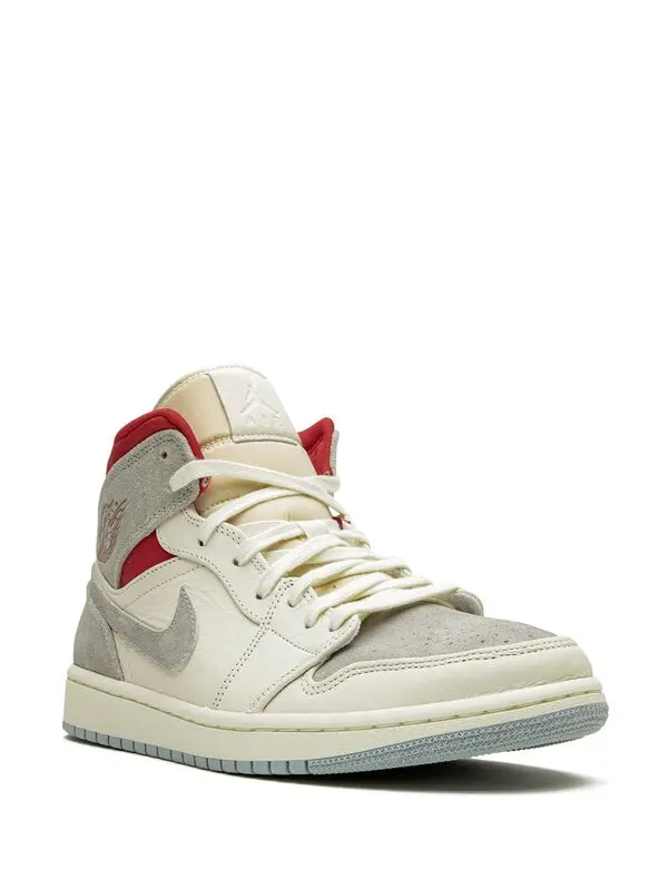 JORDAN X Sneakersnstuff Air 1 Mid Prm 20th Anniversary Sneakers - White
