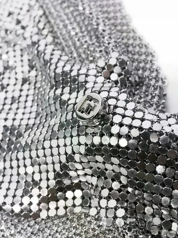 Rabanne Draped Mesh Necklace