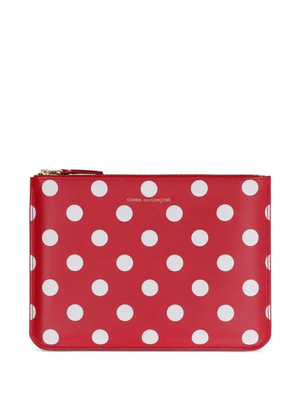 Comme Des Garçons Polka Dot-print Wallet