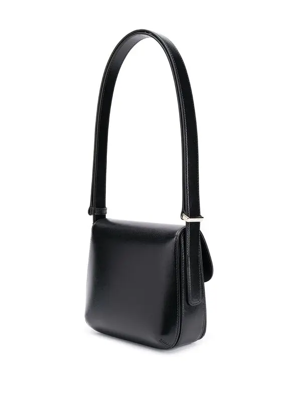 Giorgio Armani Leather Shoulder Bag With Logo