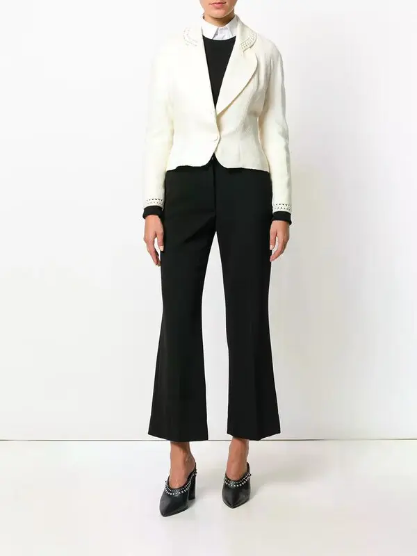 John Galliano Cut-out Detail Fitted Blazer