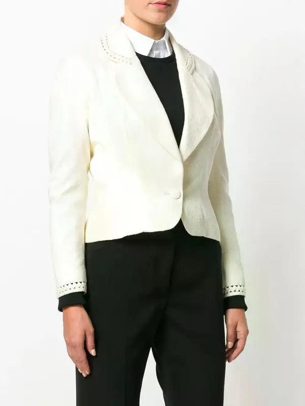 John Galliano Cut-out Detail Fitted Blazer