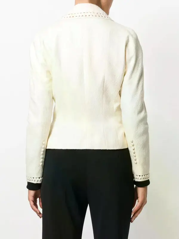 John Galliano Cut-out Detail Fitted Blazer