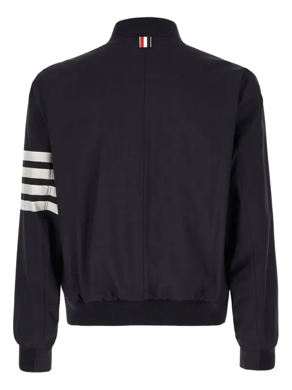 Thom Browne 4-bar Bomber Jacket - Blue
