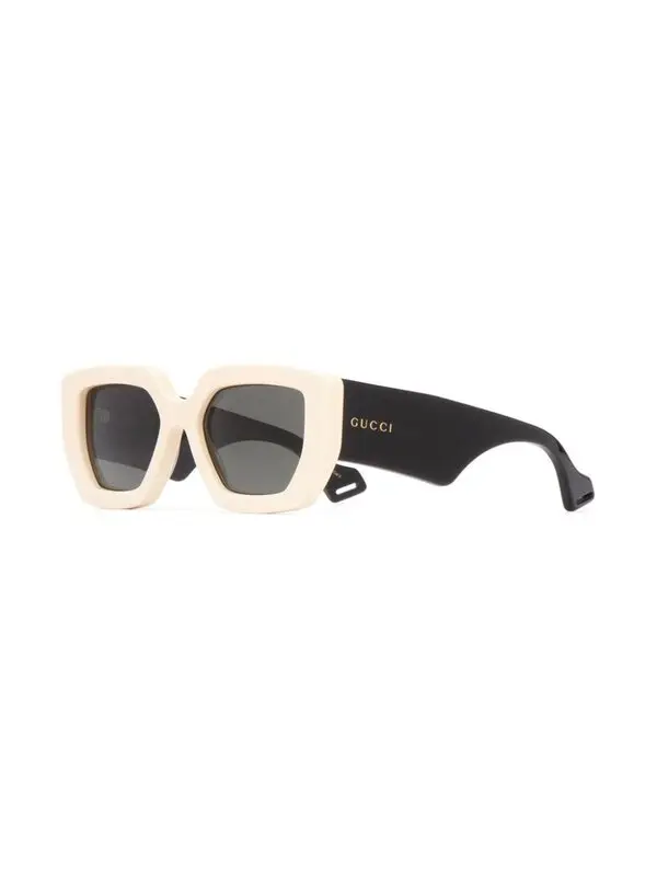Gucci Square-frame Sunglasses - Neutrals