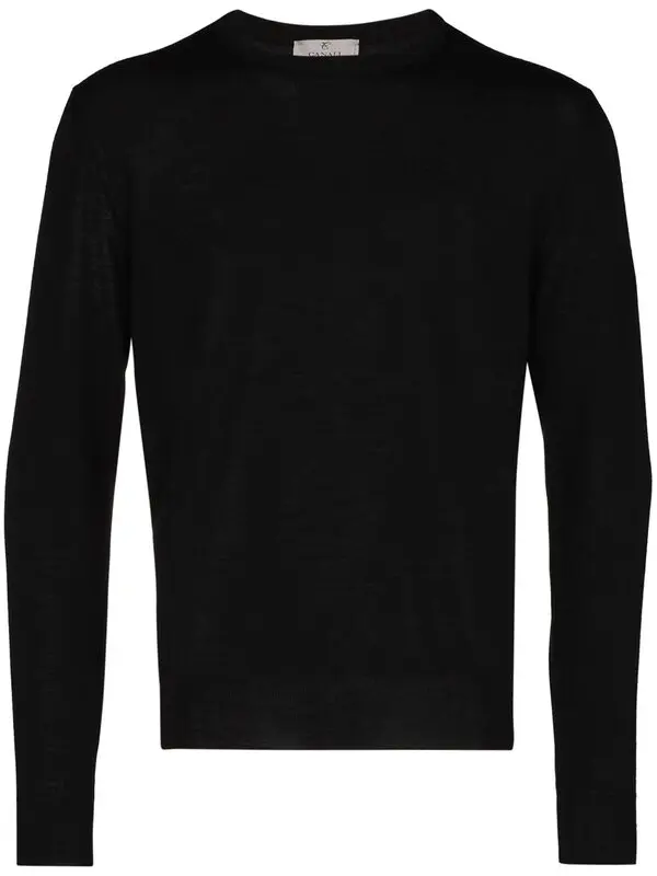 Canali Fine-knit Sweater - Black