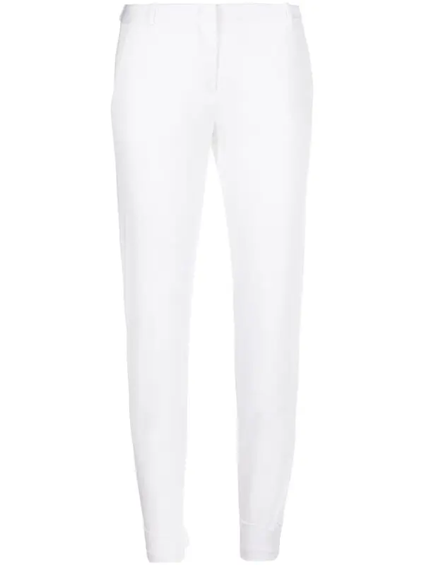 Fabiana Filippi Cropped Slim Fit Trousers - White