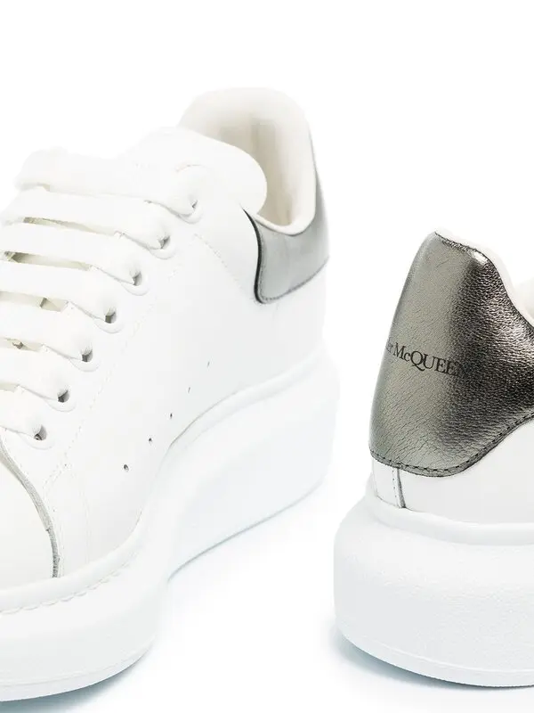 Alexander McQueen Oversized Metallic Leather Sneakers
