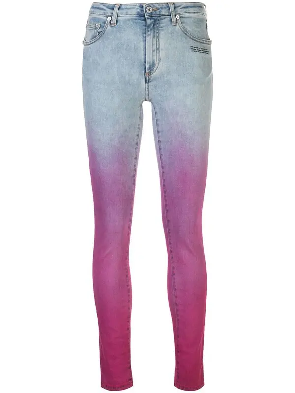 Off-White Faded Skinny Jeans