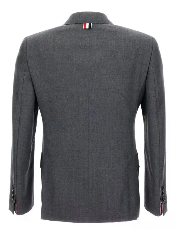 Thom Browne Super 120s Single-breasted Blazer - Grey