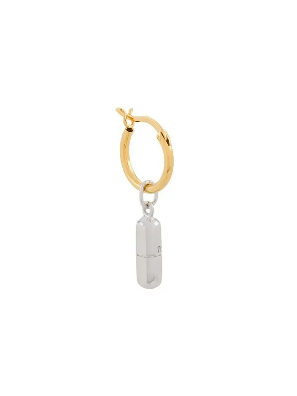 TRUE ROCKS Pill Hoop Earring - Gold