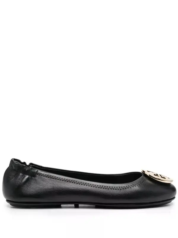 Tory Burch Minnie Ballerina Shoes - Black