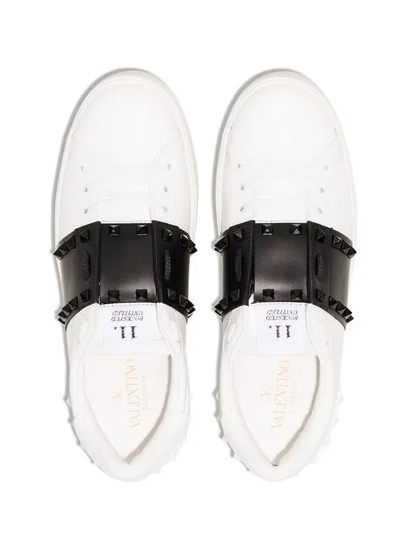 Valentino Garavani Rockstud Leather Sneakers - White