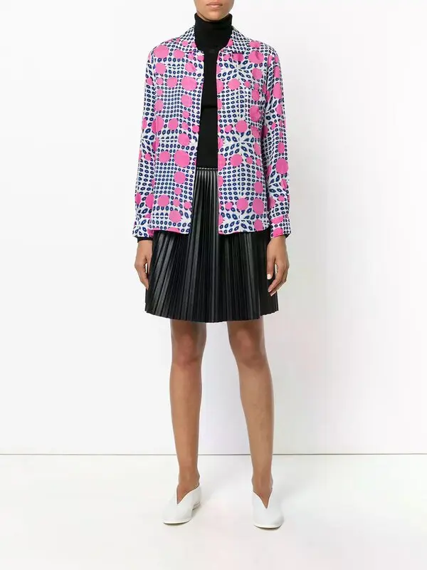 Comme Des Garçons Flowers And Dots Print Shirt