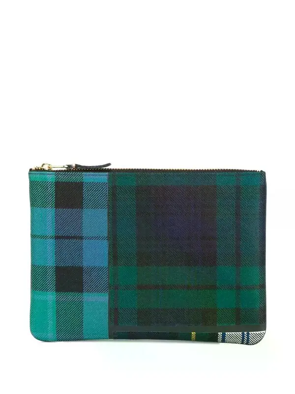 Comme Des Garçons Tartan Patchwork Clutch