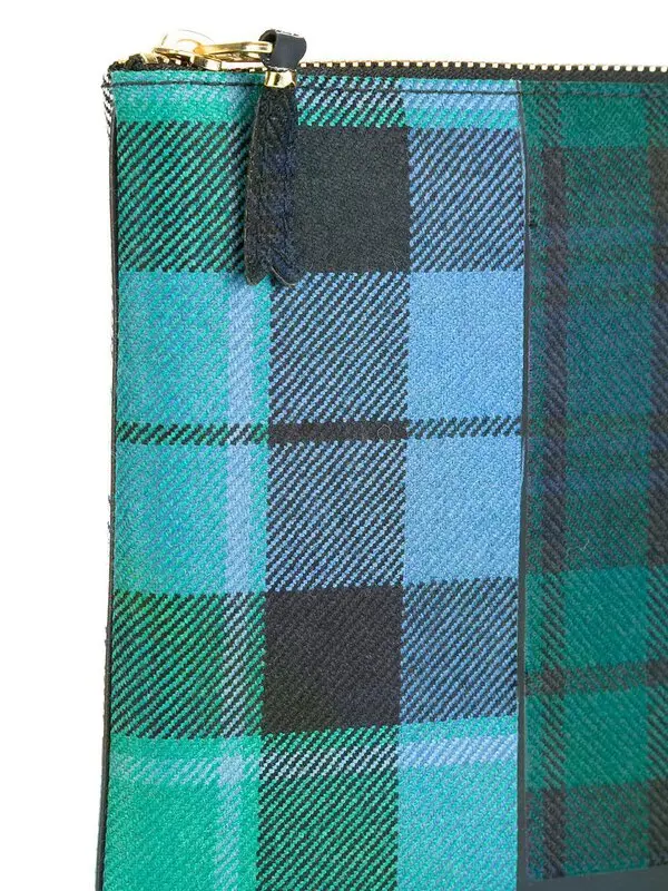 Comme Des Garçons Tartan Patchwork Clutch