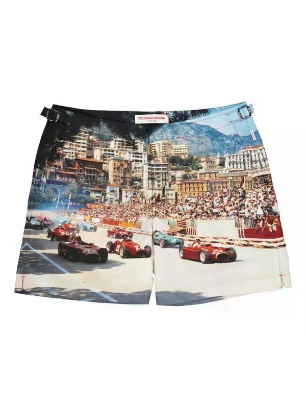 Orlebar Brown Printed Swim Shorts - Blue