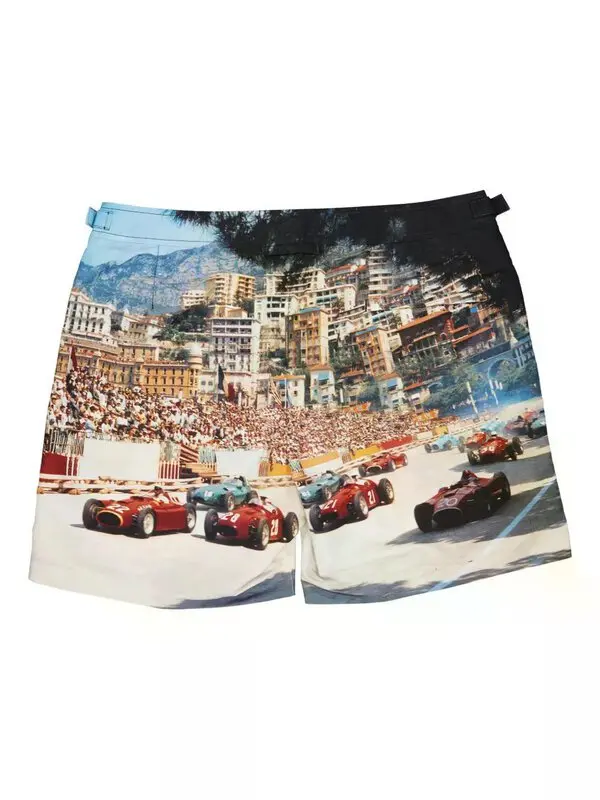 Orlebar Brown Printed Swim Shorts - Blue