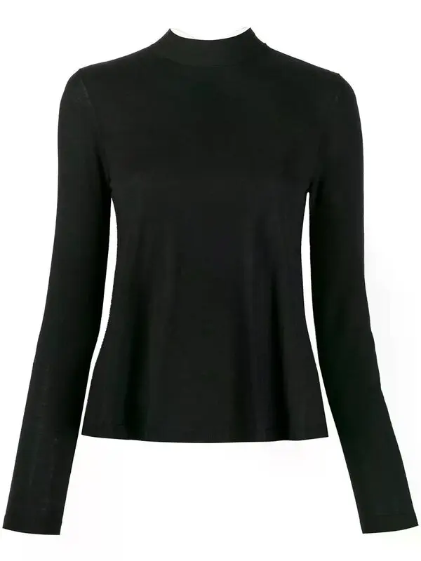Red Valentino Ribbed High Neck Jumper