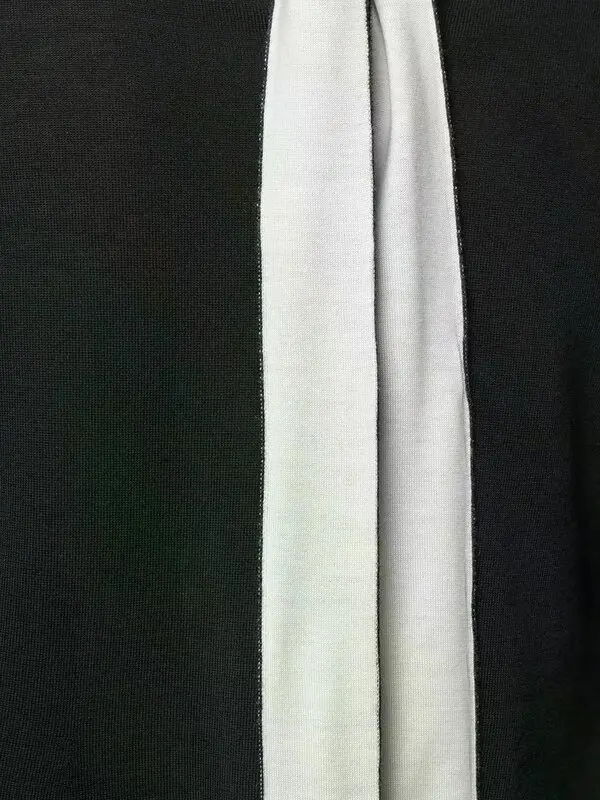 Red Valentino Ribbed High Neck Jumper
