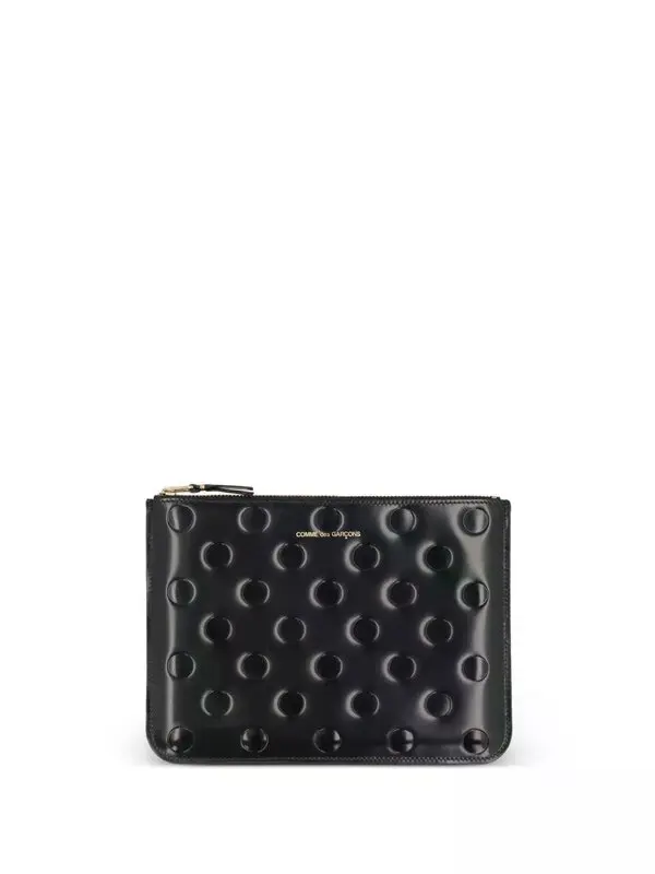 Comme Des Garçons Embossed Polka Dots Wallet
