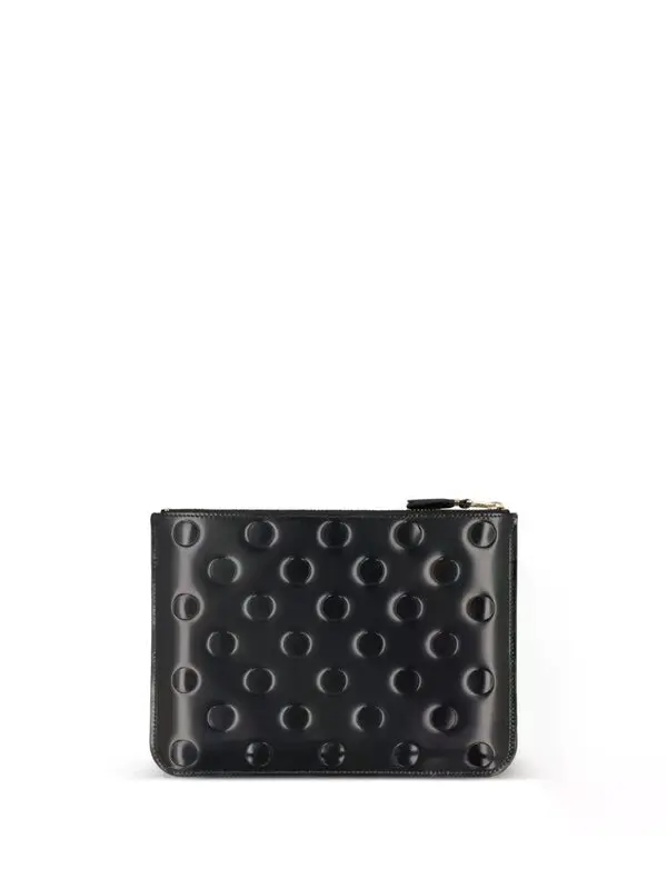 Comme Des Garçons Embossed Polka Dots Wallet