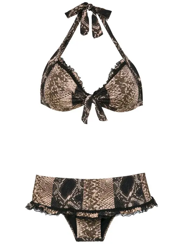 AMIR SLAMA Printed Bikini Set