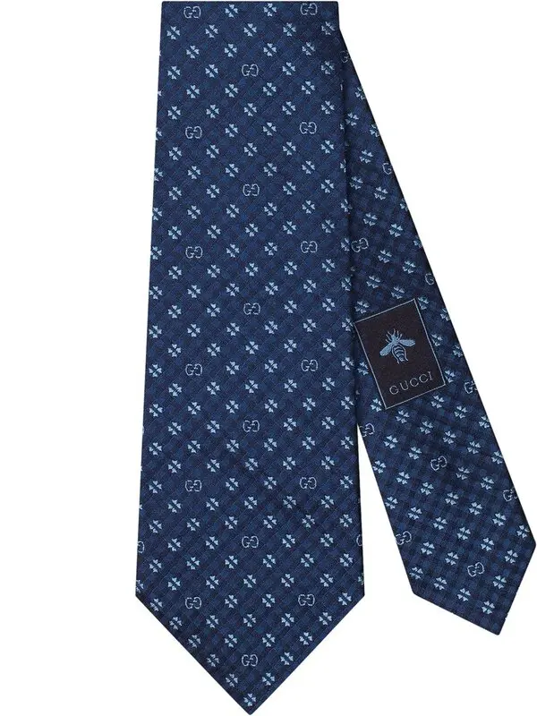 Gucci Shamrock Detail Tie