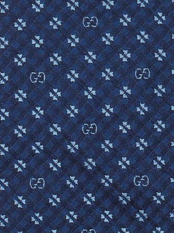 Gucci Shamrock Detail Tie