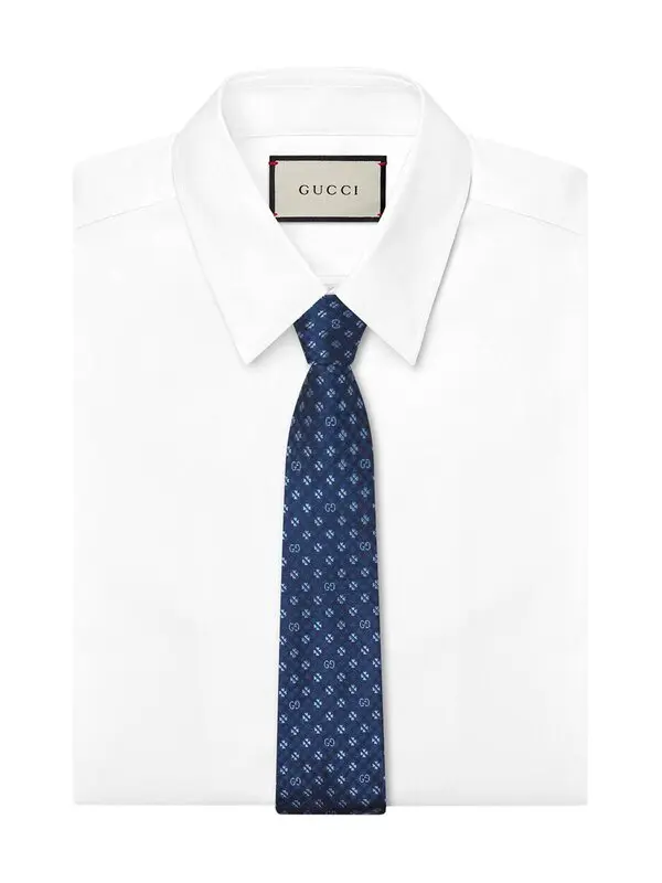 Gucci Shamrock Detail Tie