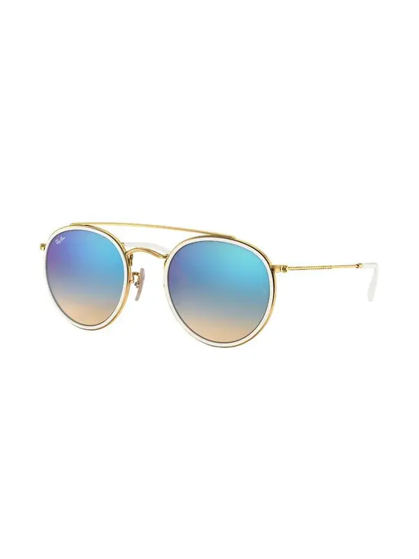 Ray-ban Round Double Bridge Sunglasses - Gold