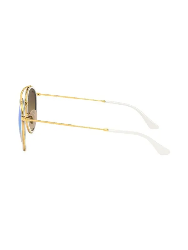 Ray-ban Round Double Bridge Sunglasses - Gold