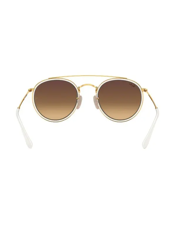 Ray-ban Round Double Bridge Sunglasses - Gold