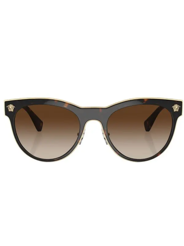 Versace Medusa Plaque Sunglasses - Brown