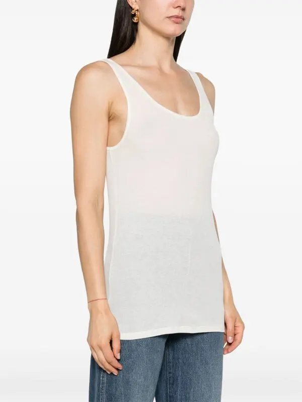 Saint Laurent Fine-ribbed Tank Top