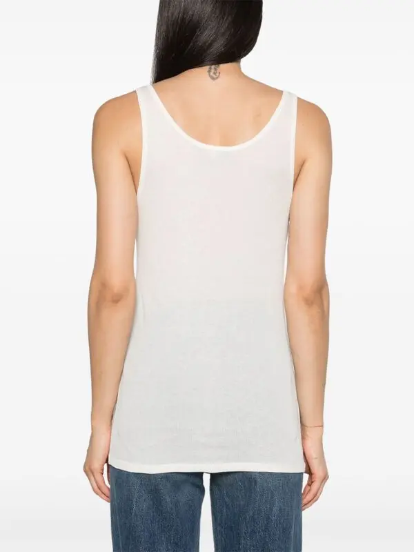 Saint Laurent Fine-ribbed Tank Top