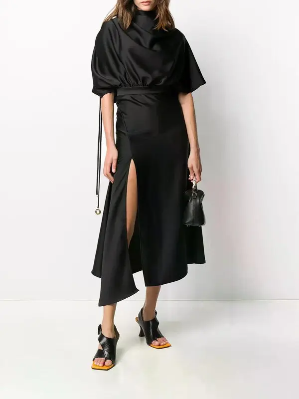 ELLERY Draped Side Slit Dress