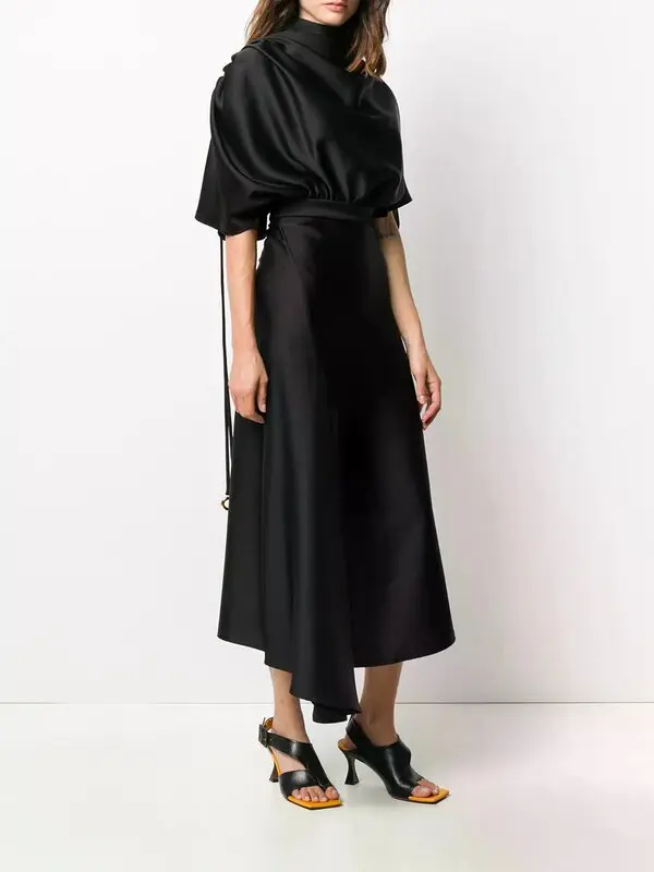 ELLERY Draped Side Slit Dress