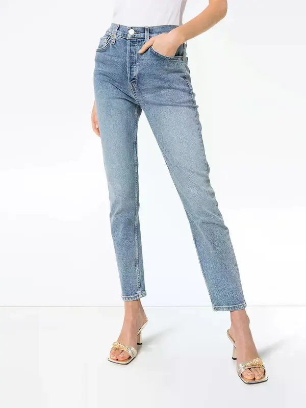 RE/DONE Slim-fit Cropped Jeans