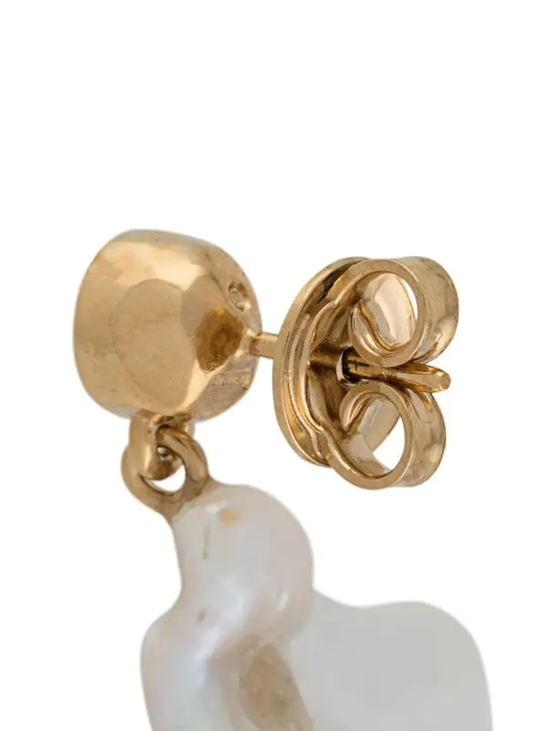 Bottega Veneta Abstract-print Drop Earring
